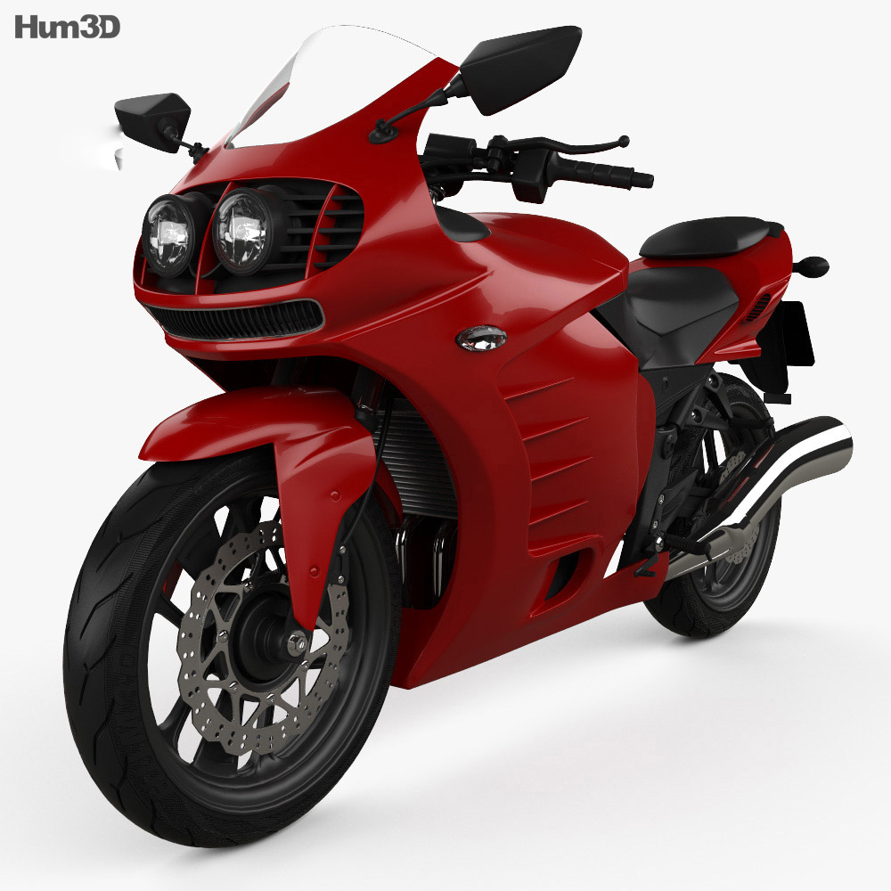 Generic Sport Bike 2014 3D model - Download Motorcycle on 3DModels.org