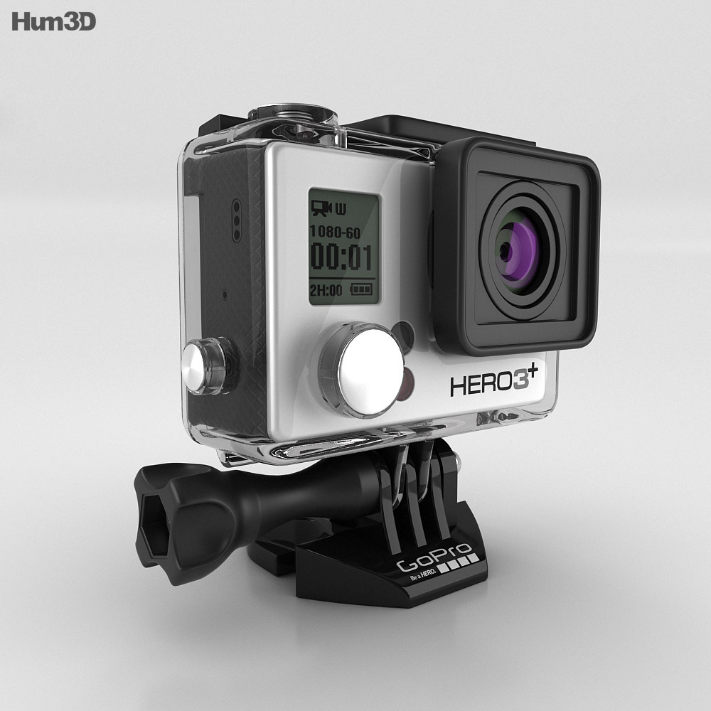GoPro HERO3+ Cámara de Acción Modelo 3D - Descargar Cámara fotográfica ...