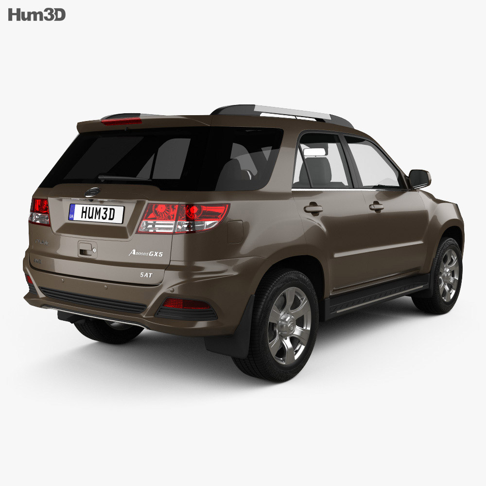 Gonow GX5 2015 3D model - Download Crossover SUV on 3DModels.org