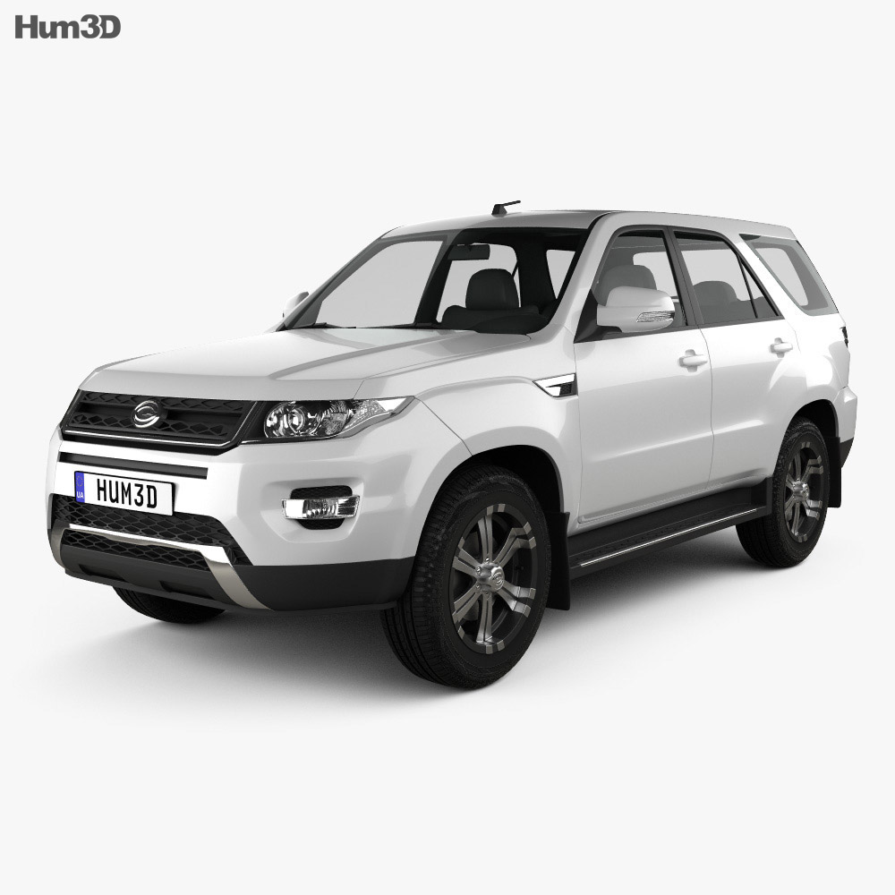 Gonow GX6 2017 3D model - Download Crossover SUV on 3DModels.org