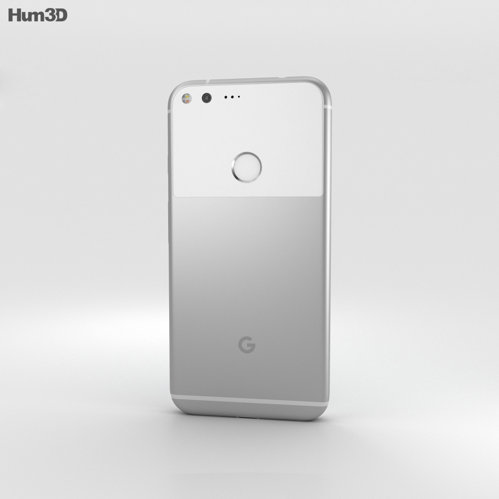 Google Pixel Quite Silver 3D model - Download Phones on 3DModels.org