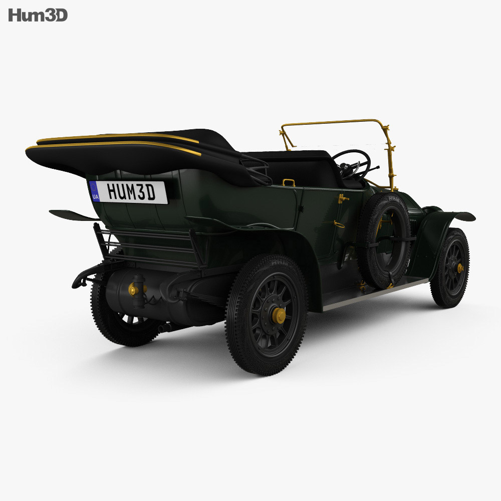 Graf & Stift Double Phaeton 1911 3D model - Download Sedan on 3DModels.org