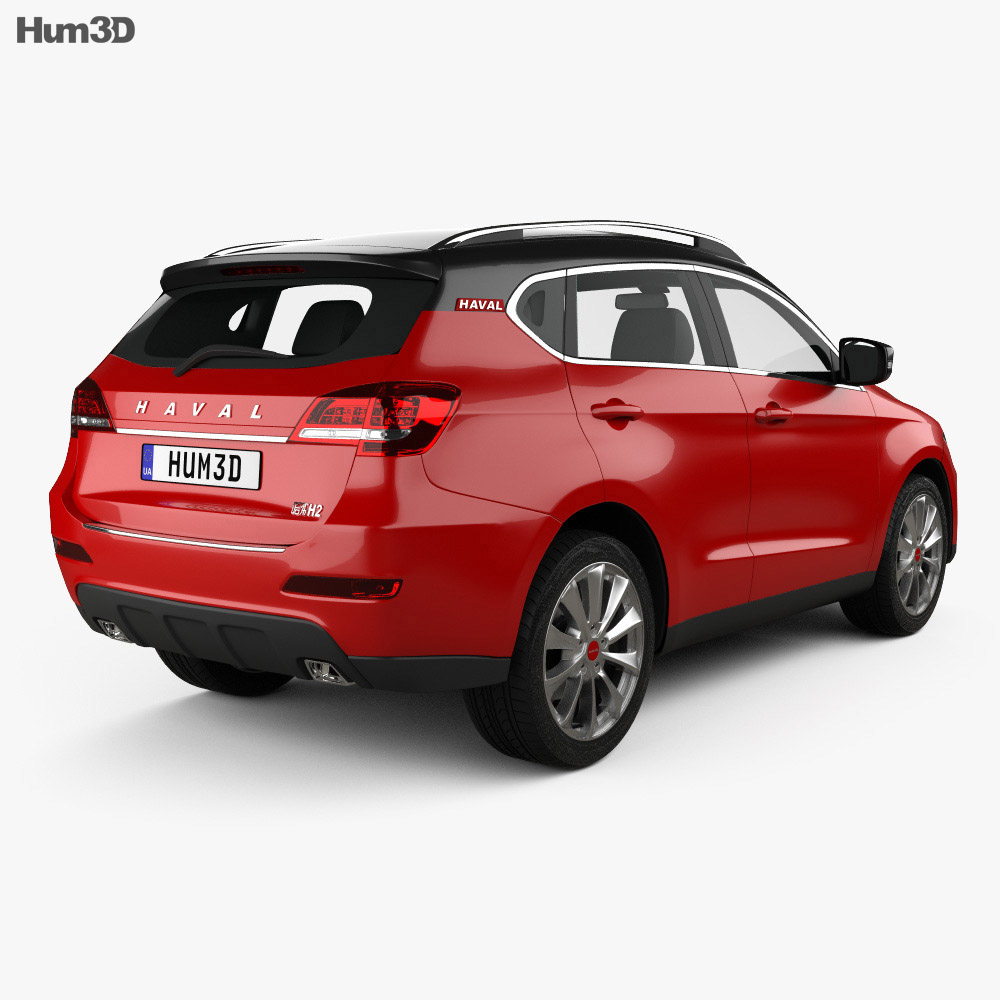 Great Wall Haval H2 2017 3D model - Download Crossover SUV on 3DModels.org