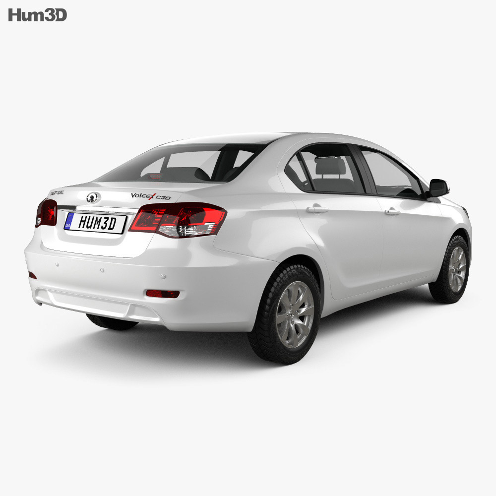Great Wall Voleex C30 2014 3D model - Download Sedan on 3DModels.org