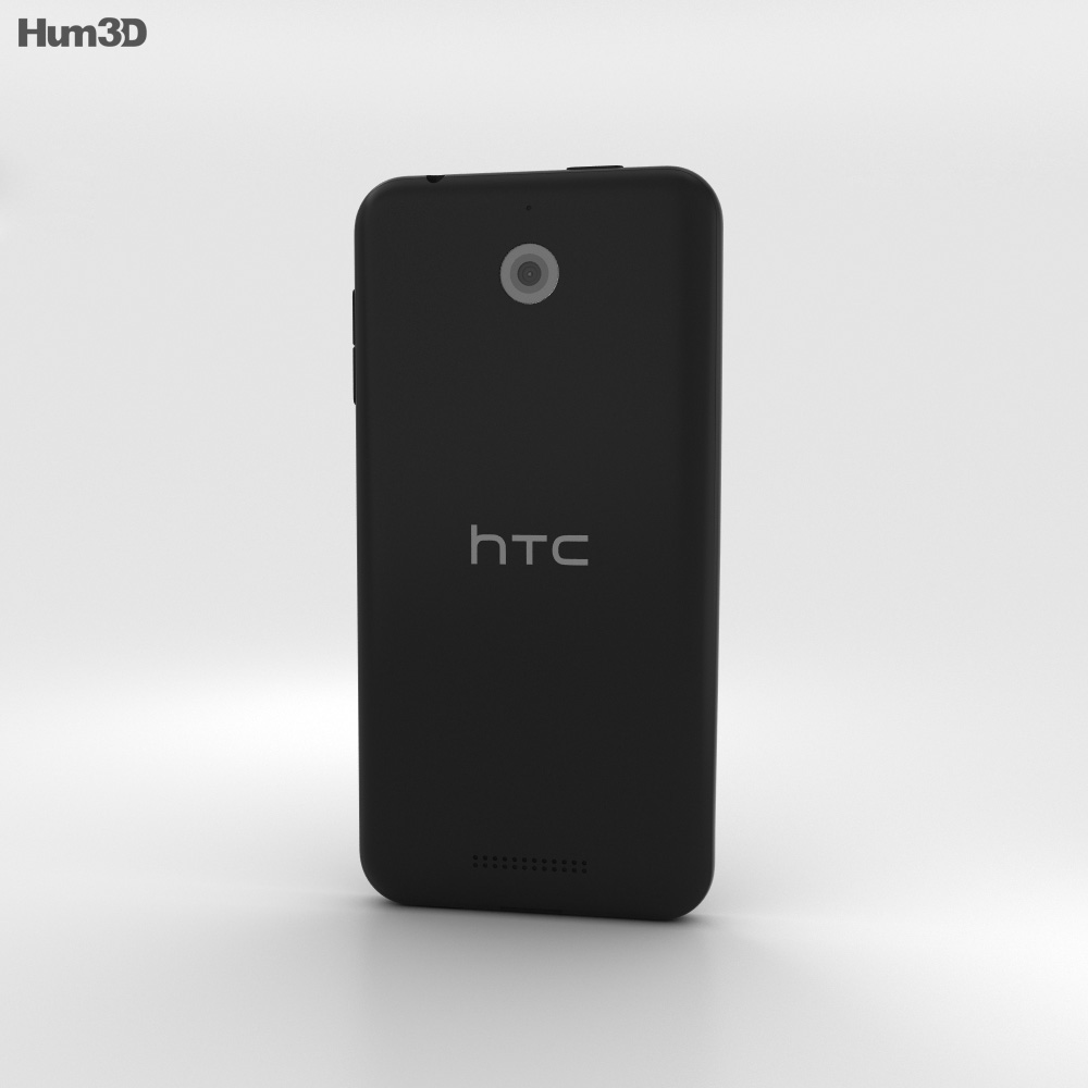 HTC Desire 510 Jet Black 3D model - Download Phones on 3DModels.org