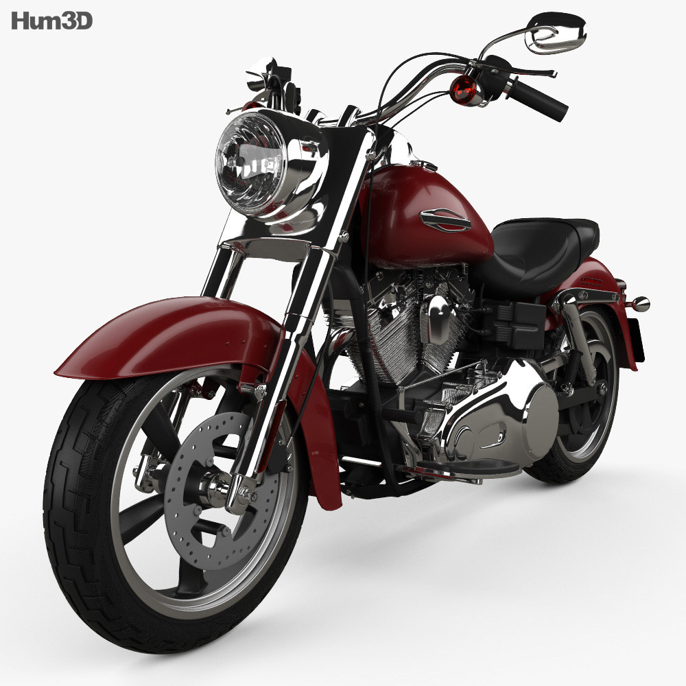 Harley-Davidson Dyna Switchback 2012 3D model - Download Motorcycle on ...