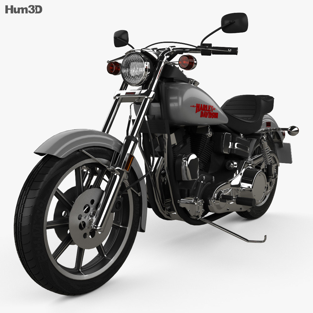 Harley-Davidson FXS Low Rider 1980 3D model - Download Motorcycle on ...