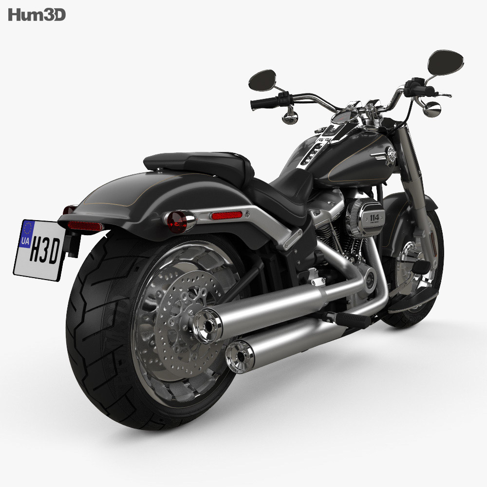 Harley-Davidson SDBV Fat Boy 114 2018 3D model - Download Motorcycle on ...