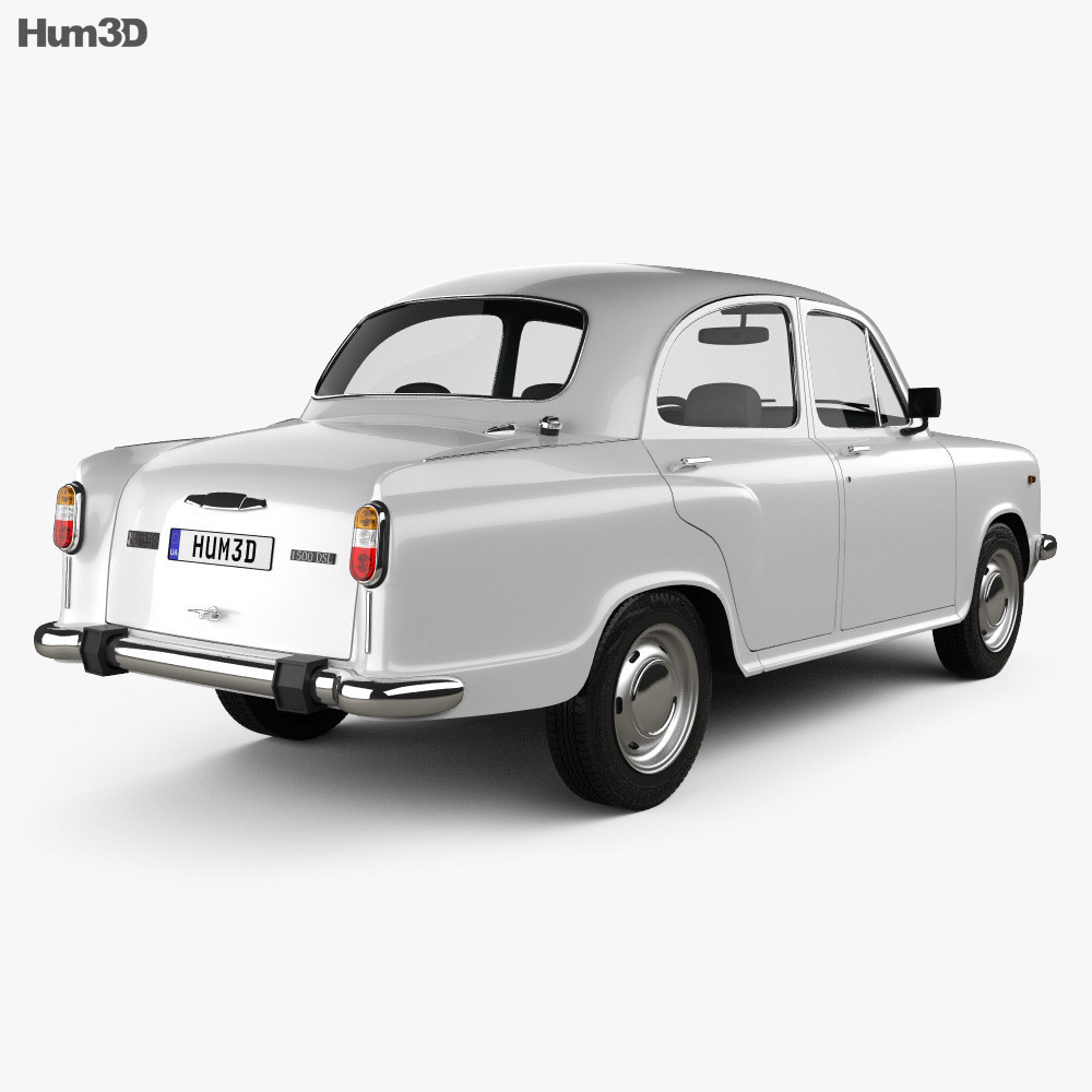 Hindustan Ambassador Classic 2003 3D model - Download 1990-1999 on ...