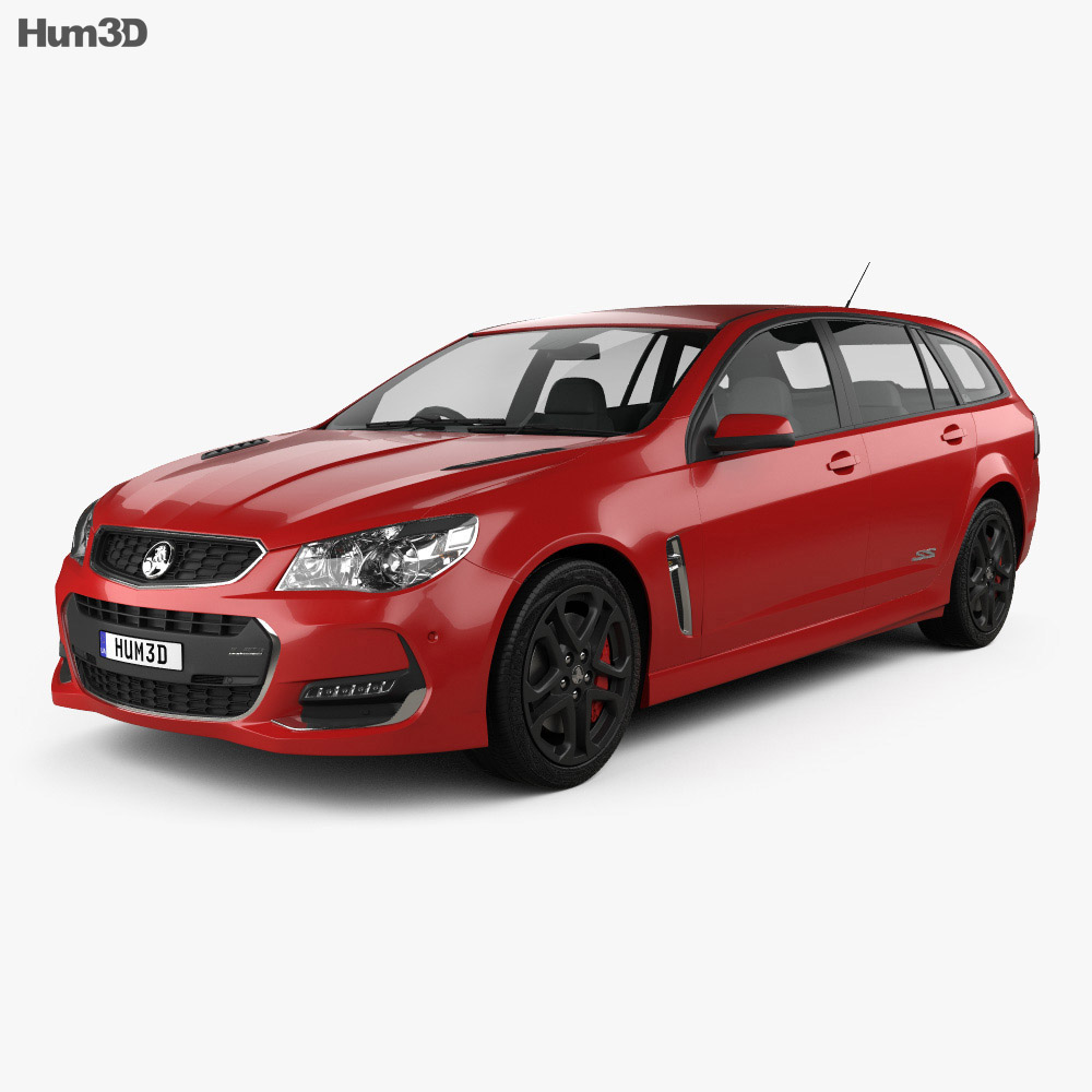 Holden Commodore SS-V Redline Sportwagon 2018 3D model - Download Wagon ...