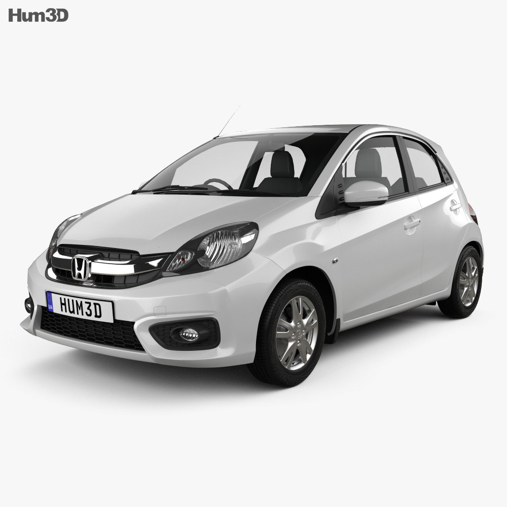 Honda Brio hatchback 2015 3D model - Download Hatchback on 3DModels.org