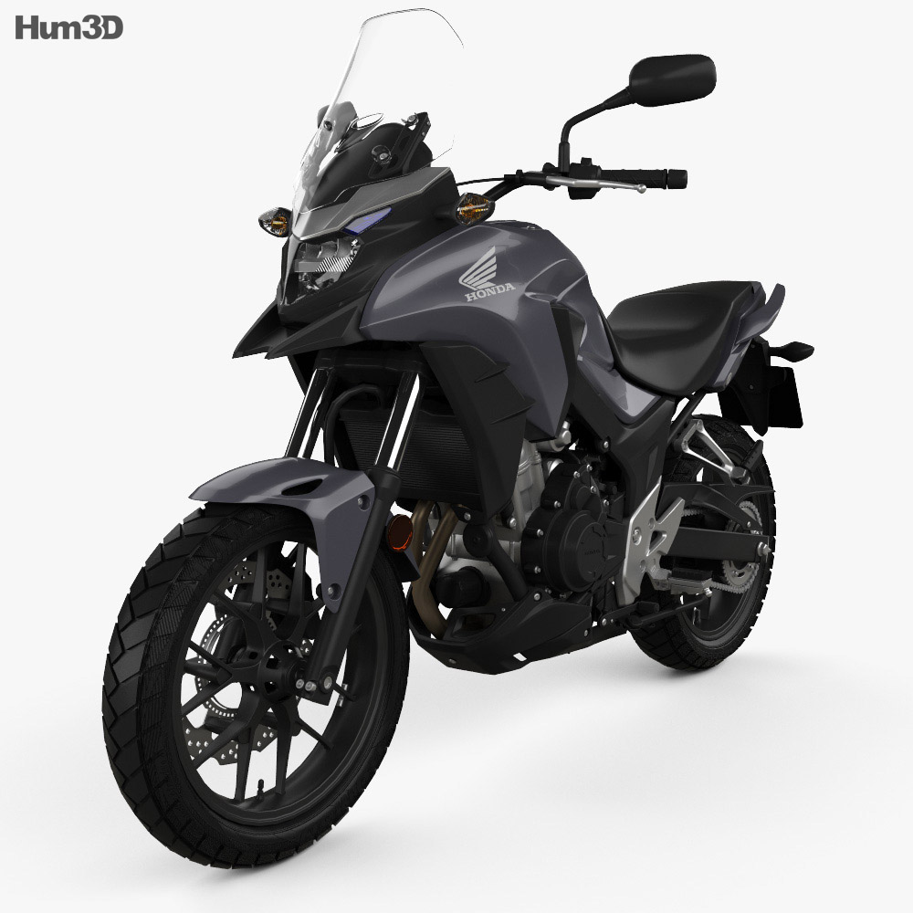 Honda CB500X 2018 3D model - Download Motorcycle on 3DModels.org