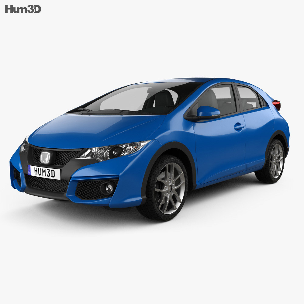 Honda Civic hatchback 2018 3D model - Download Hatchback on 3DModels.org