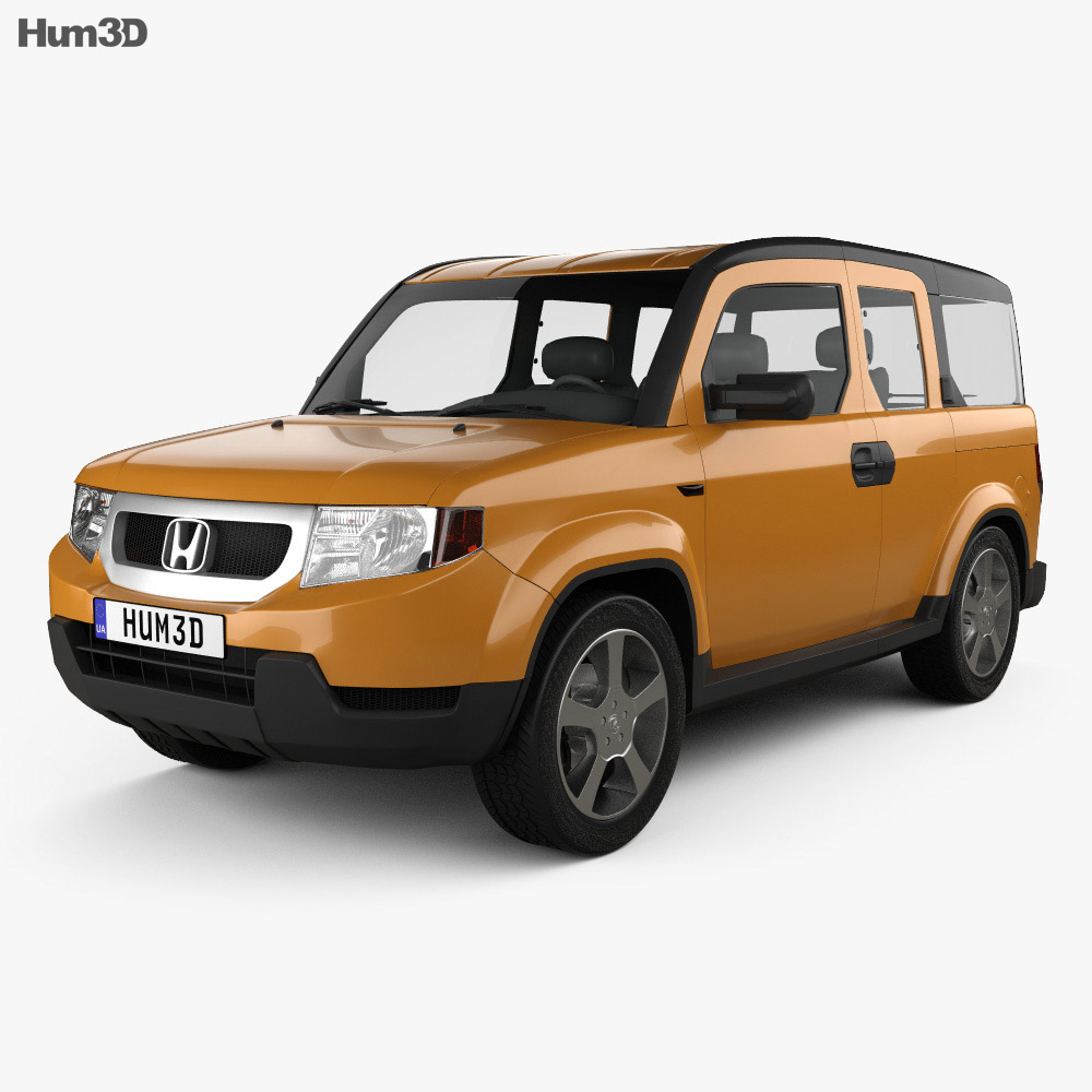 Honda Element EX 2010 3D model - Download Crossover SUV on 3DModels.org
