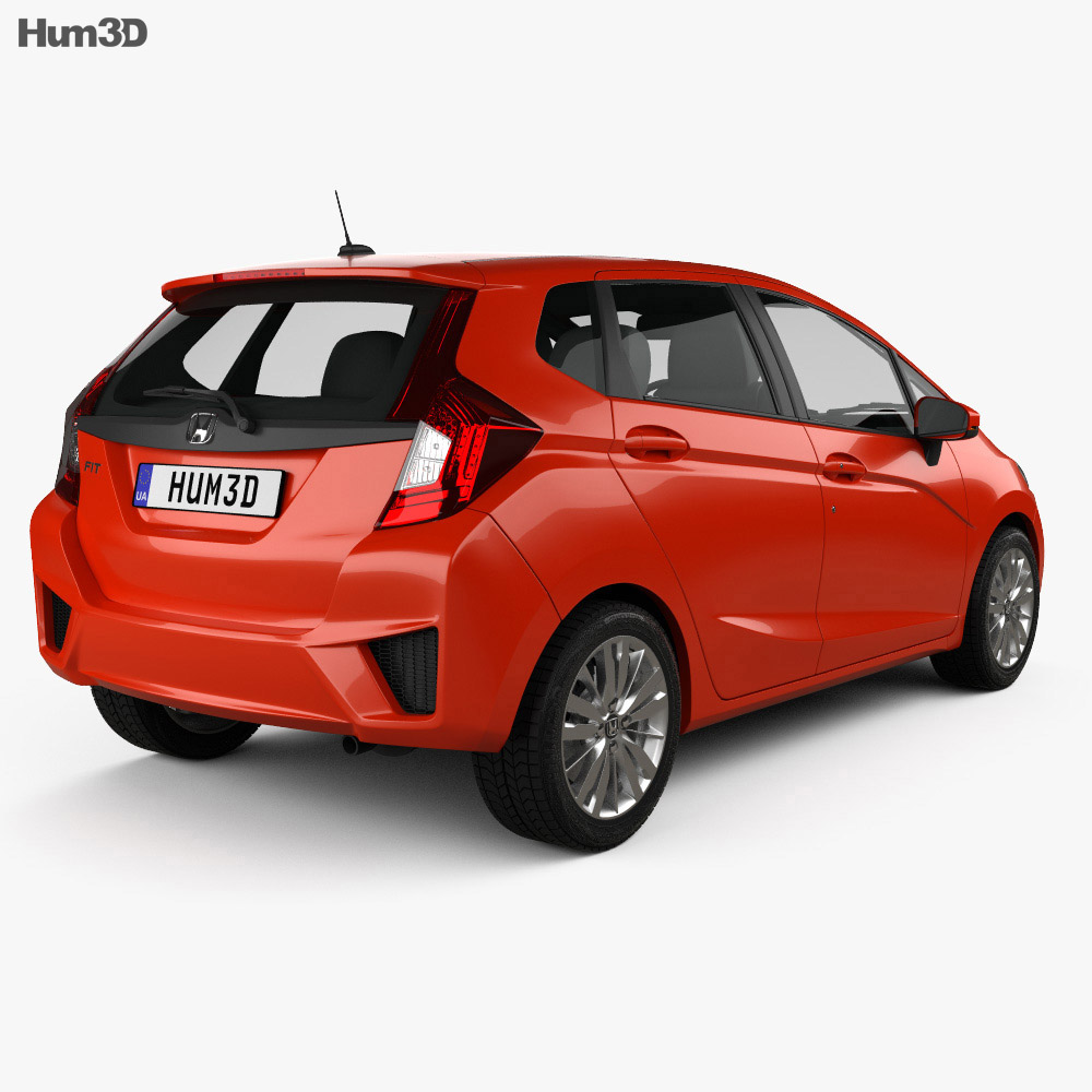 Honda Fit US-spec 2016 3D model - Download Hatchback on 3DModels.org