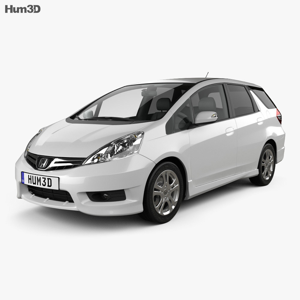 Honda Fit (Jazz) Shuttle 2015 3D model - Download Wagon car on 3DModels.org