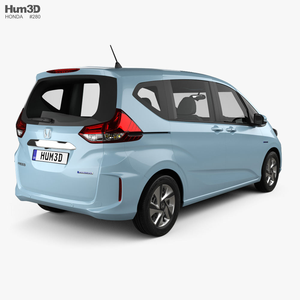 Honda Freed hybrid 2022 3D model - Download Hatchback on 3DModels.org