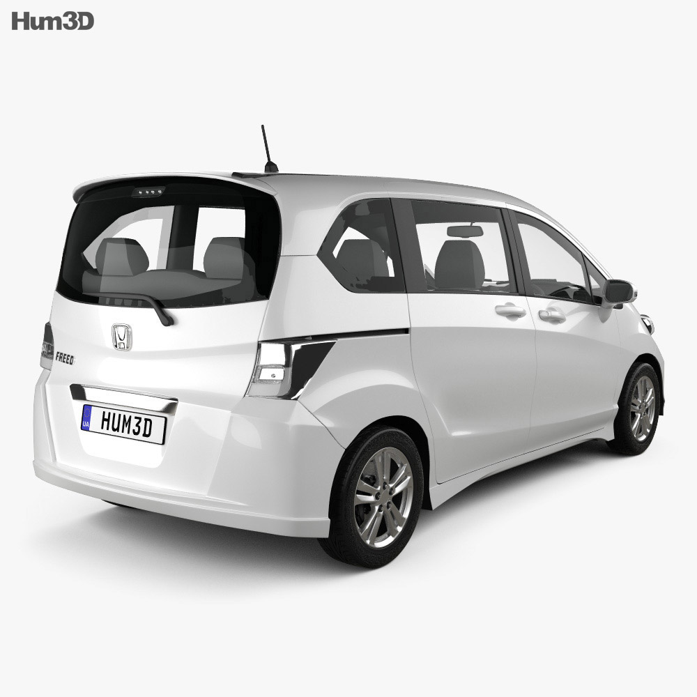 Honda Freed Spike 2014 3D model - Download Van on 3DModels.org