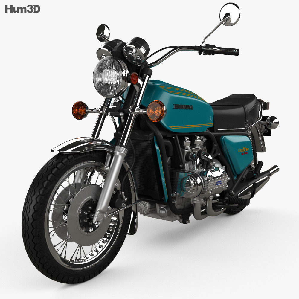 Honda GL1000 Gold Wing 1974 3D model - Download Motorcycle on 3DModels.org