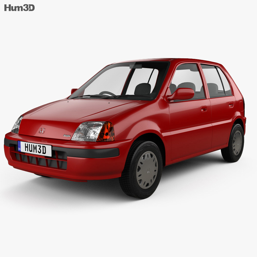 Honda Logo (GA3) 5-door 2001 3D model - Download Hatchback on 3DModels.org
