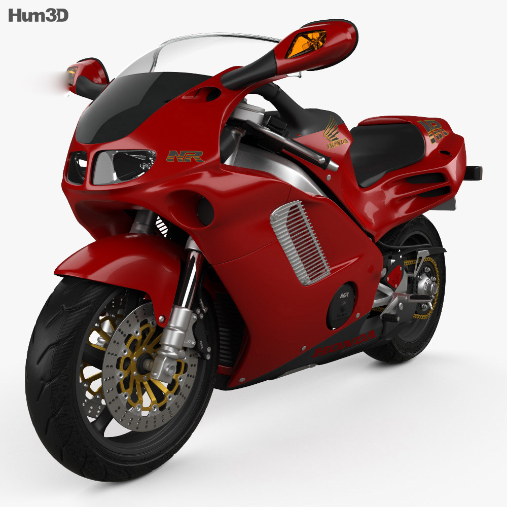 Honda NR 1992 Modelo 3D - Descargar Motocicletas on 3DModels.org
