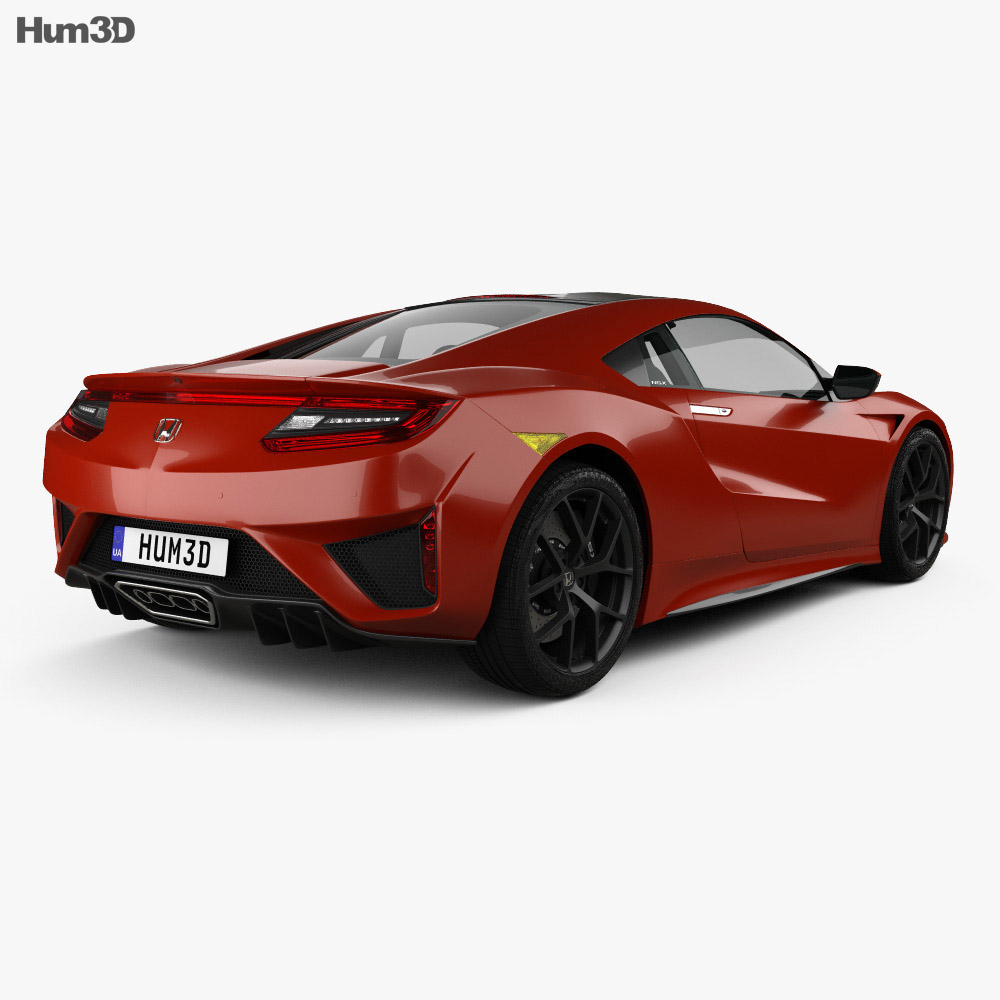 Honda NSX 2019 3D model - Download Sports car on 3DModels.org
