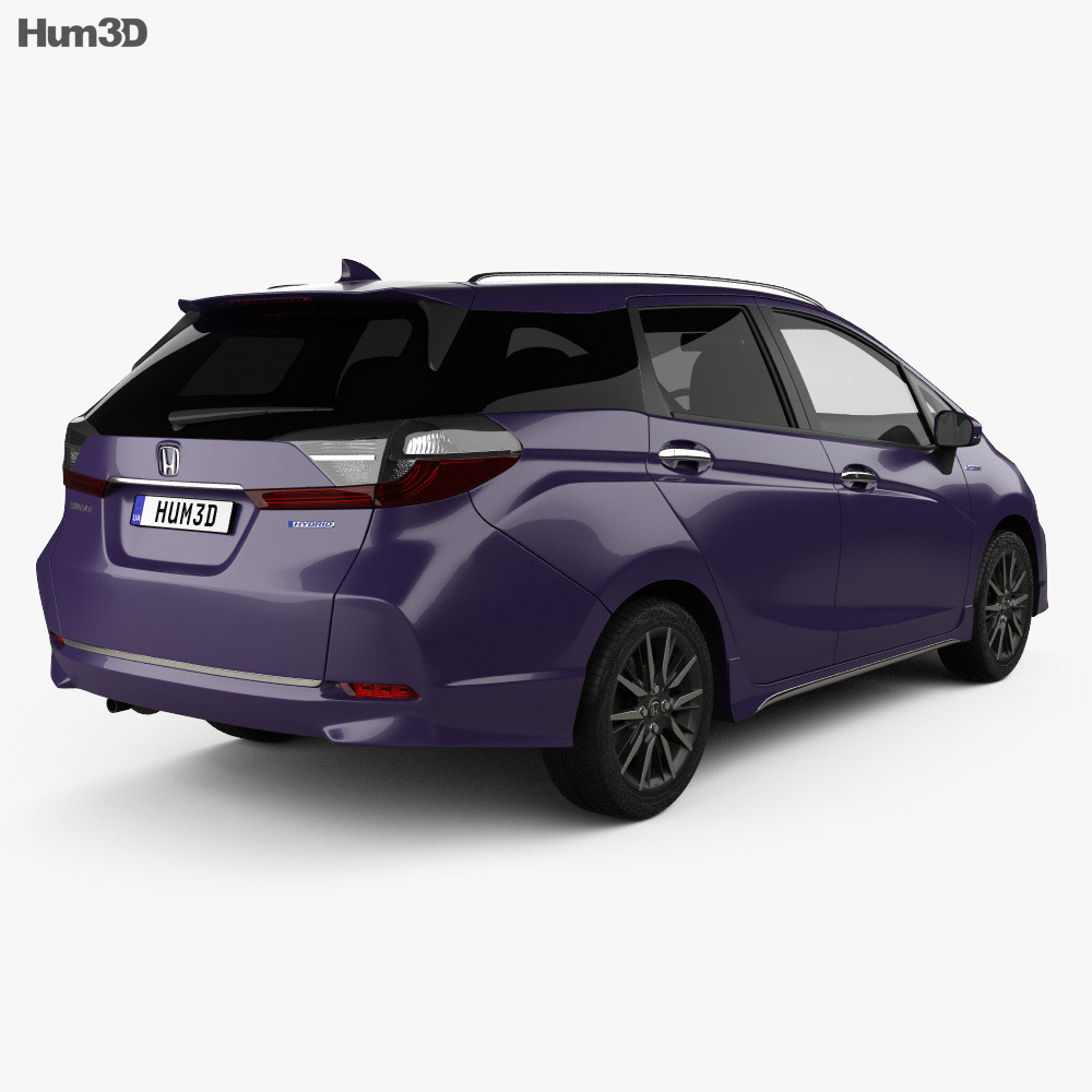 Honda Shuttle hybrid 2019 3D model - Download Wagon car on 3DModels.org