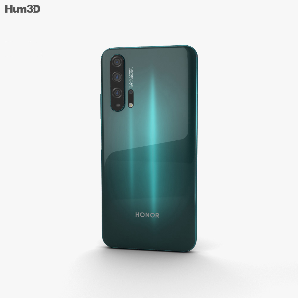 Honor 20 Pro Phantom Blue 3D model - Download Phones on 3DModels.org