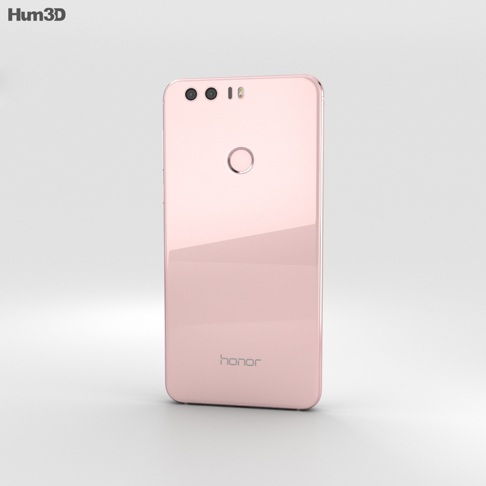 Huawei Honor 8 Sakura Pink 3D model - Download Phones on 3DModels.org