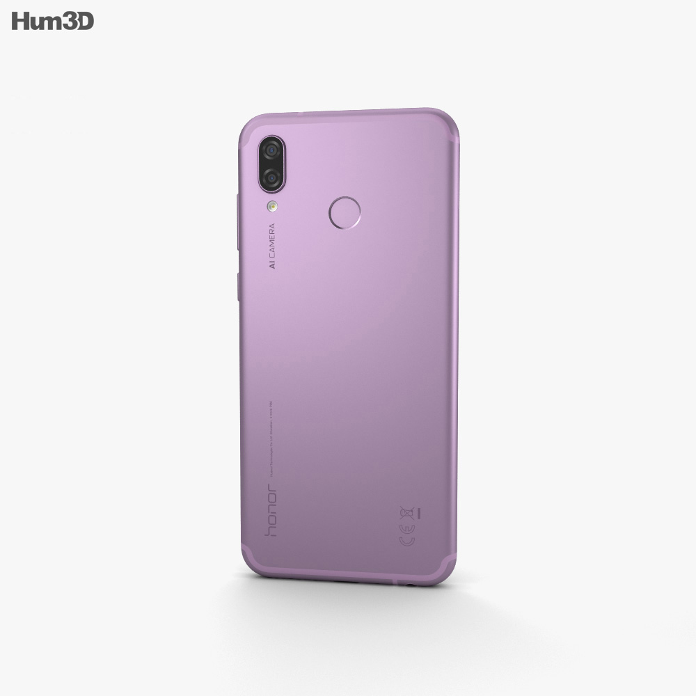 Huawei Honor Play Violet 3D model - Download Phones on 3DModels.org