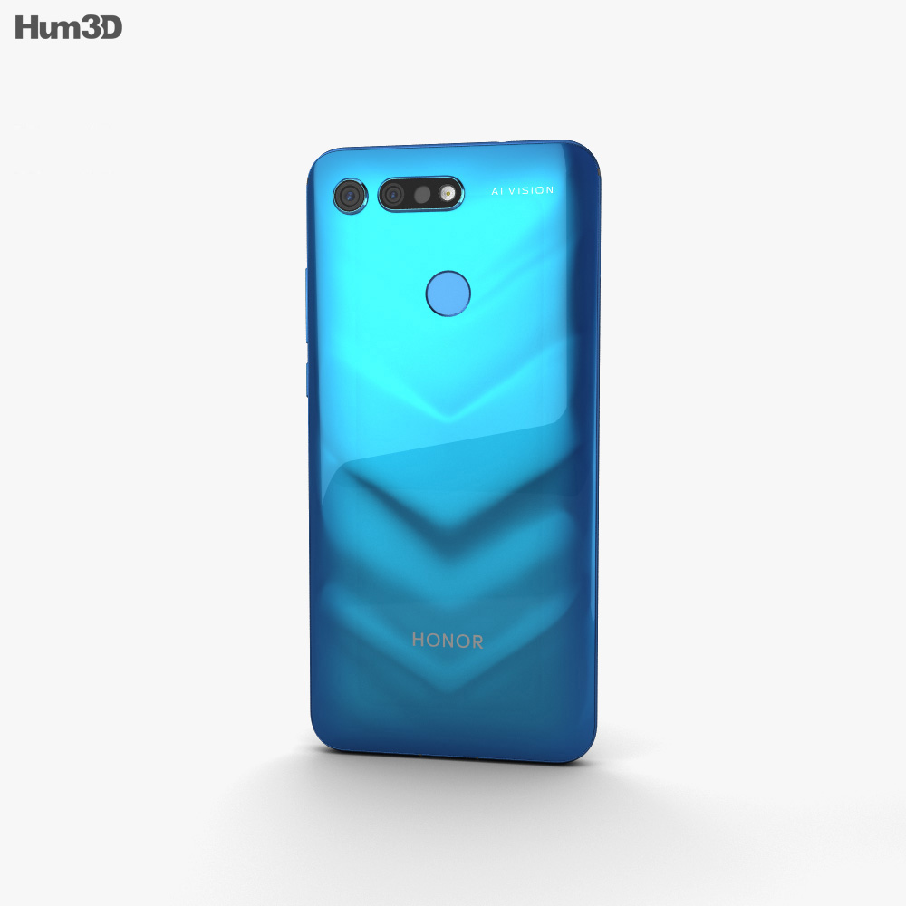 Honor View 20 Phantom Blue Modelo 3D - Descargar Teléfonos on 3DModels.org