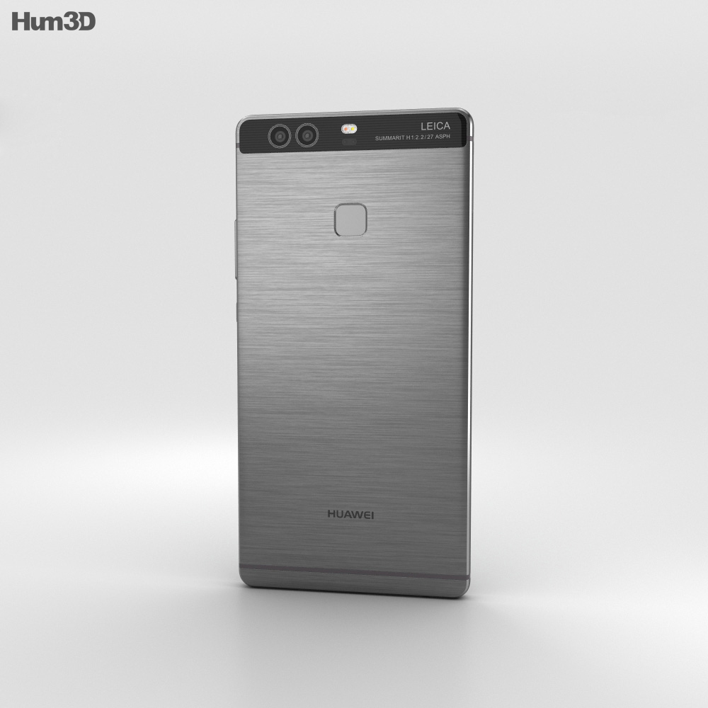 Huawei P9 Plus Quartz Grey Modelo 3D - Baixar Telefone no 3DModels.org