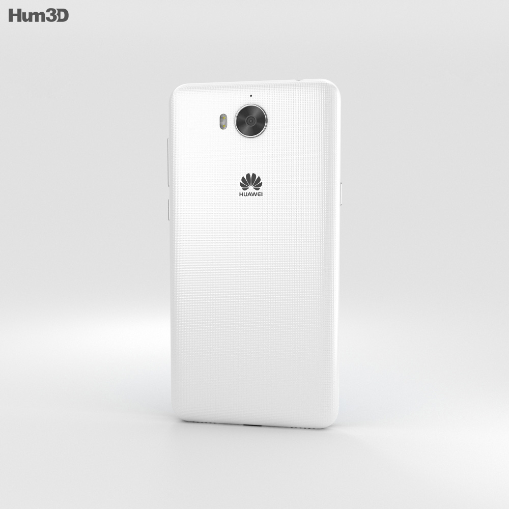 Huawei Y6 White 3D model - Download Phones on 3DModels.org