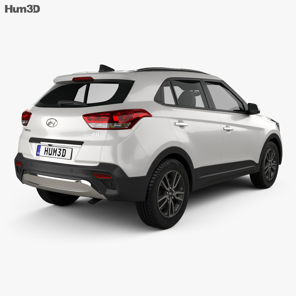 Hyundai Creta 2019 3D model - Download Crossover SUV on 3DModels.org