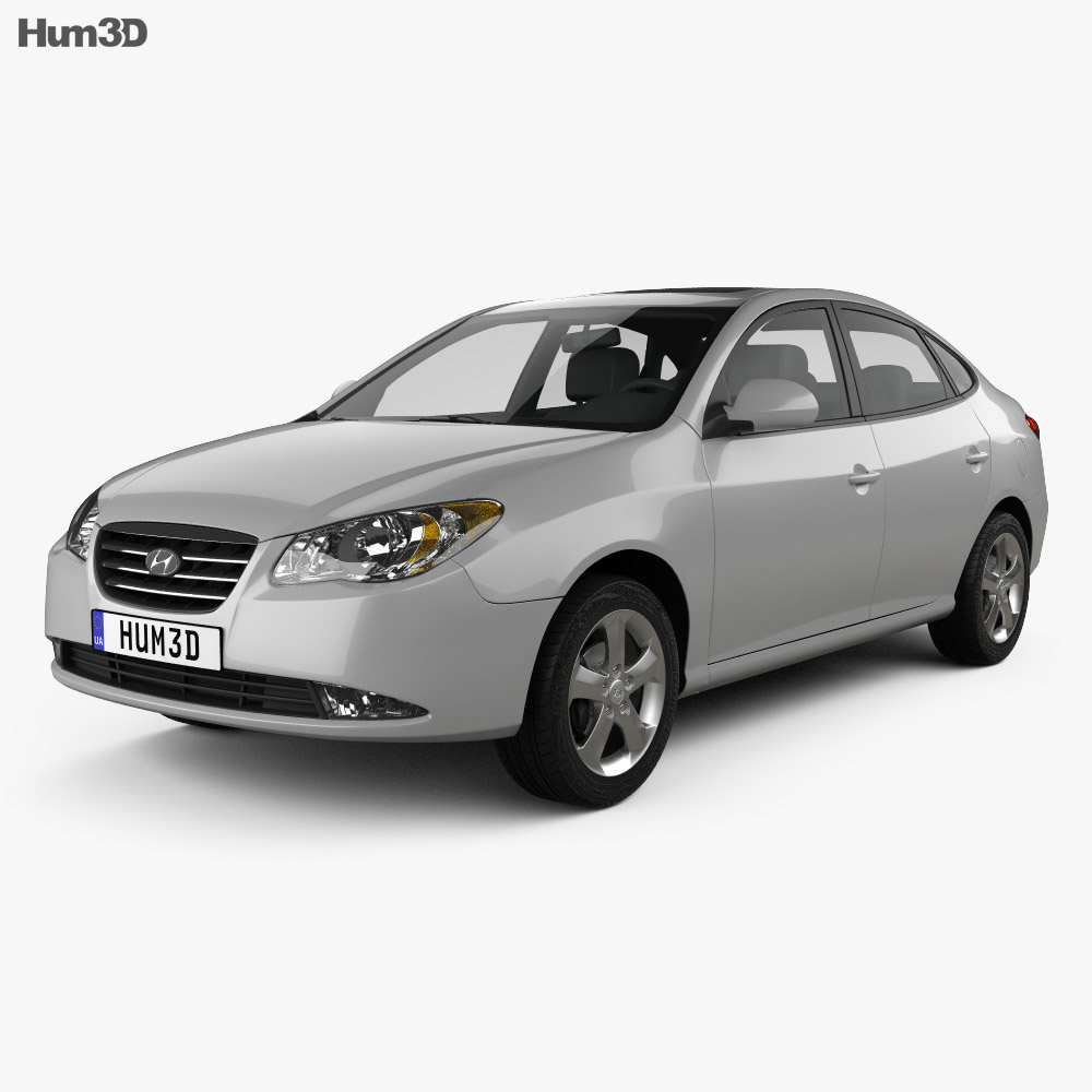 Hyundai Elantra (HD) 2010 3D model - Download Sedan on 3DModels.org