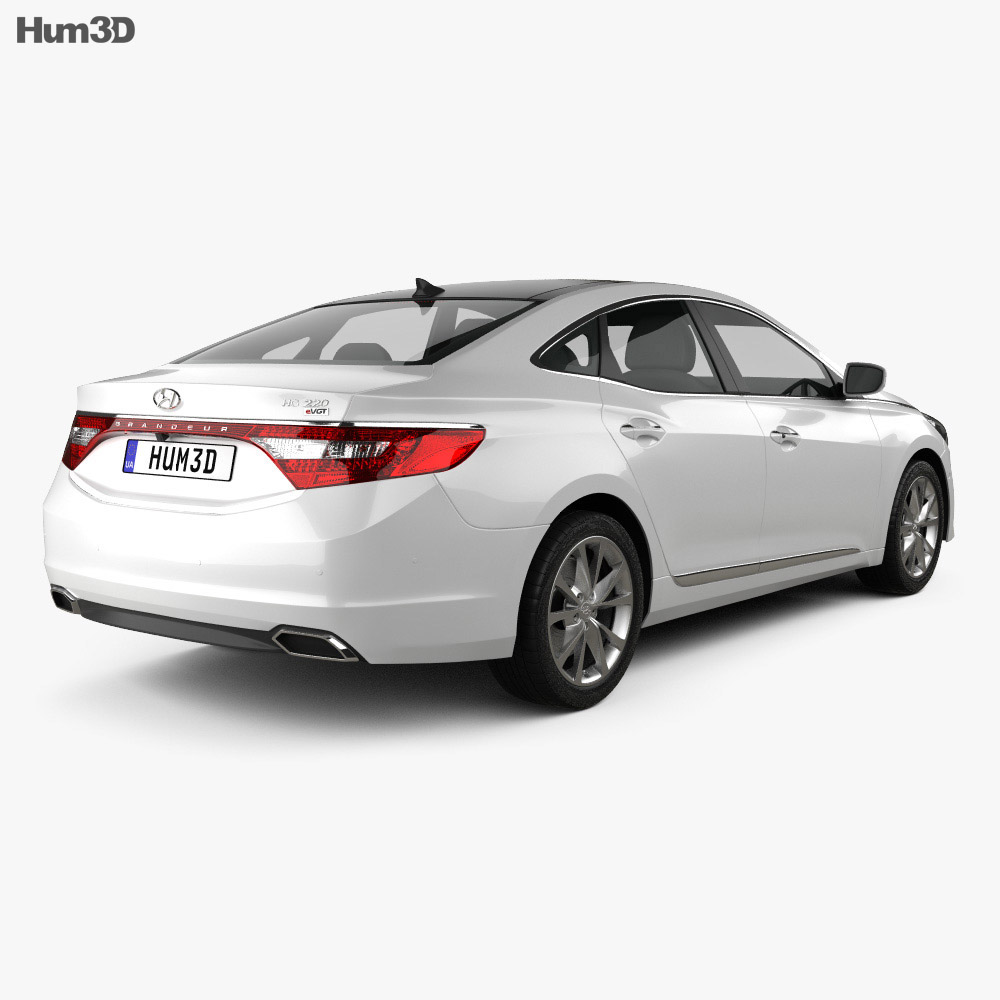 Hyundai Grandeur 2017 3D model - Download Sedan on 3DModels.org