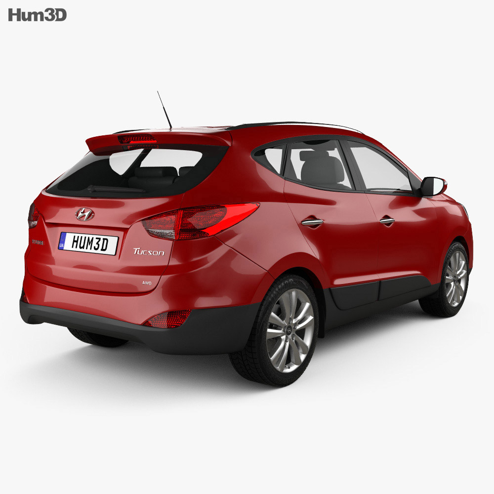 Hyundai Tucson (ix35) US 2013 3D model - Download Crossover SUV on ...