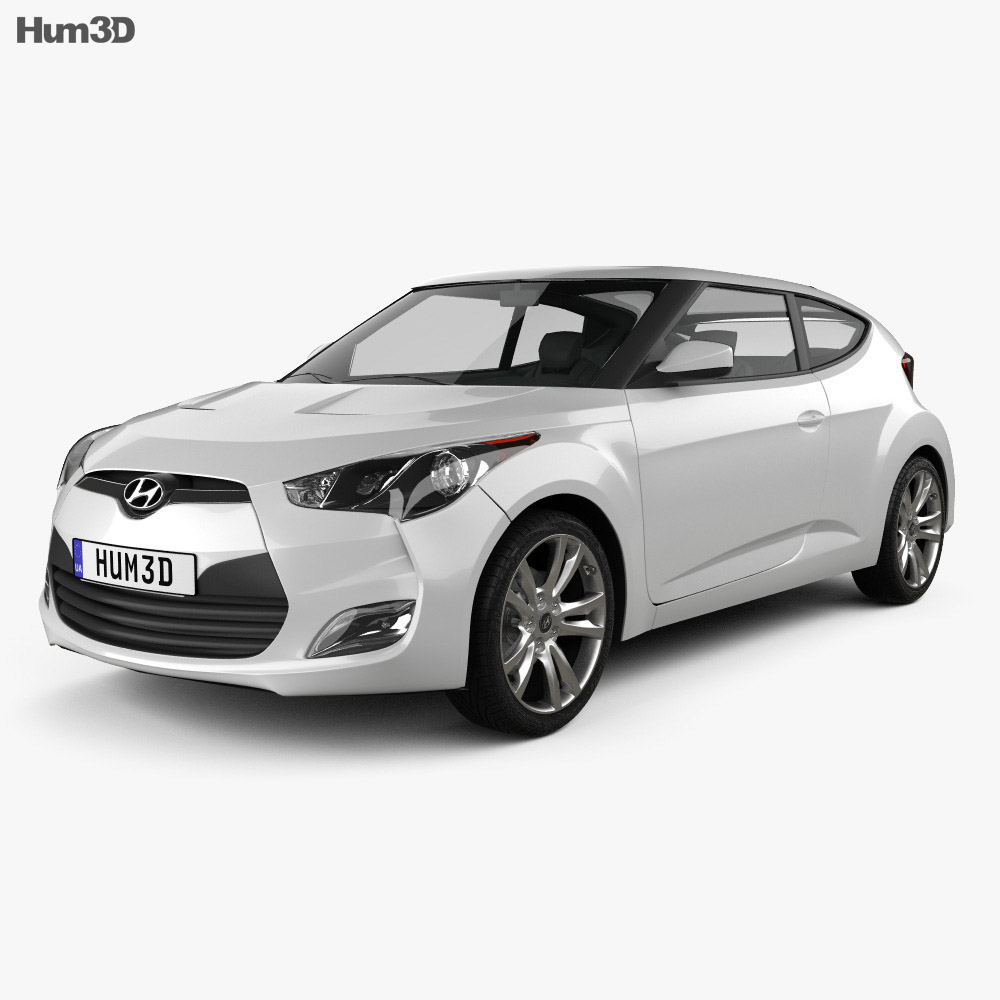 Hyundai Veloster 2015 3D 모델 - 다운로드 Sports car on 3DModels.org