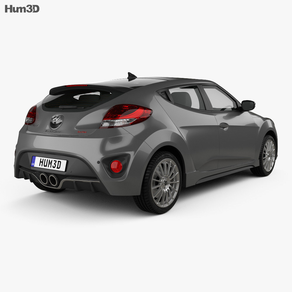 Hyundai Veloster Turbo 2018 3D model - Download Sports car on 3DModels.org