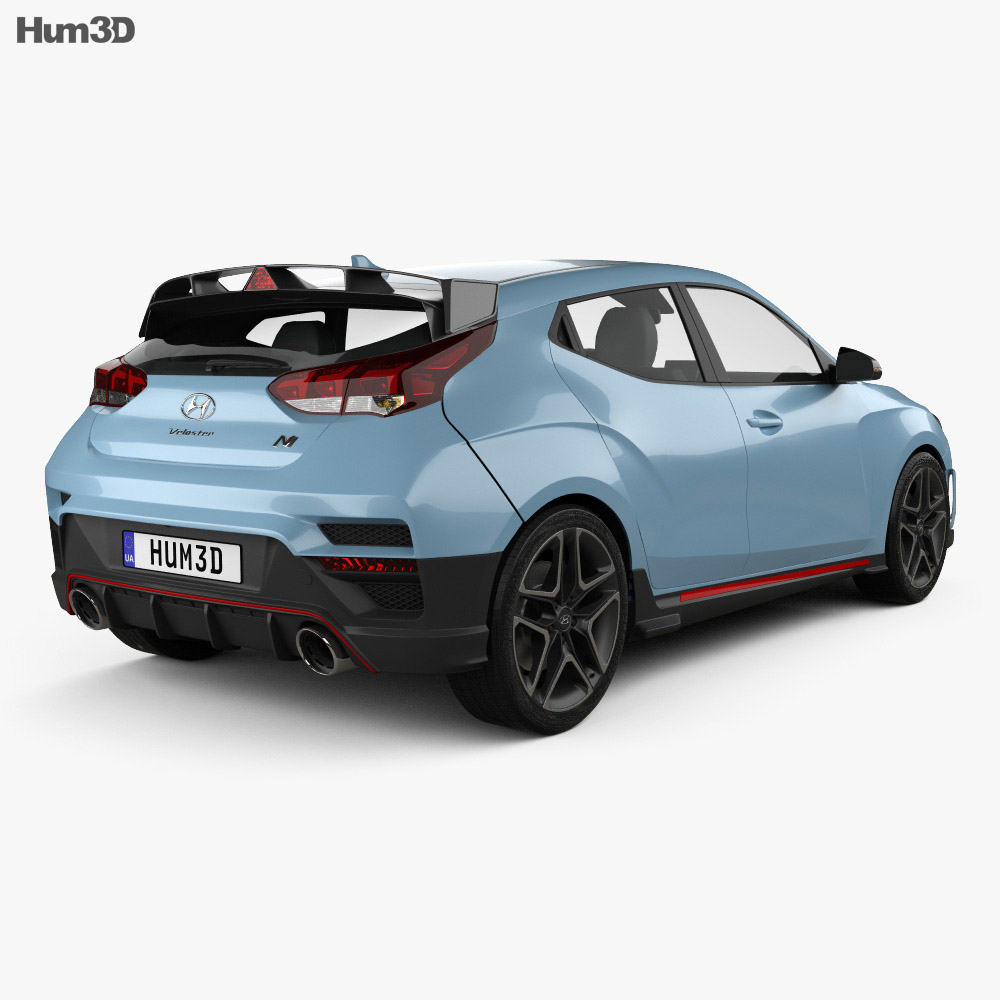 Hyundai Veloster N 2018 3D model - Download Sports car on 3DModels.org