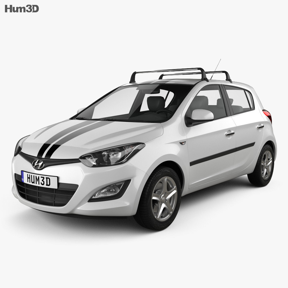 Hyundai i20 5-door 2015 3D model - Download Hatchback on 3DModels.org