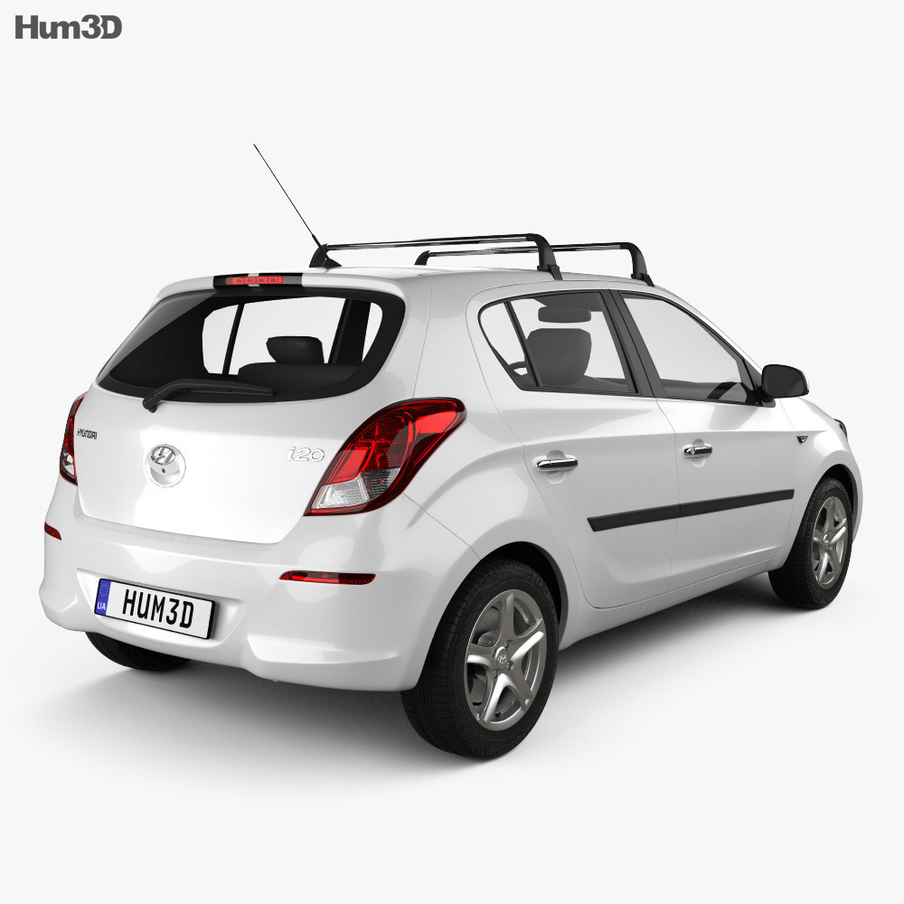 Hyundai i20 5-door 2015 3D model - Download Hatchback on 3DModels.org