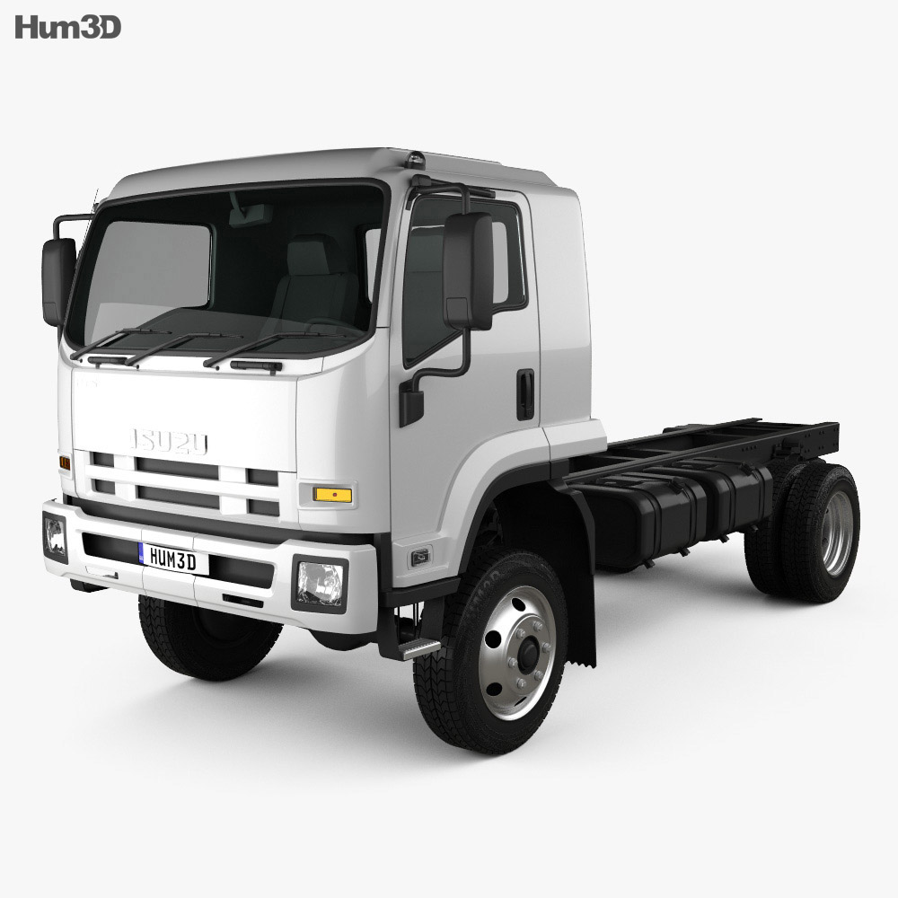 Isuzu FTS 800 Single Cab Chassis Truck 2017 3D model - Download Truck ...