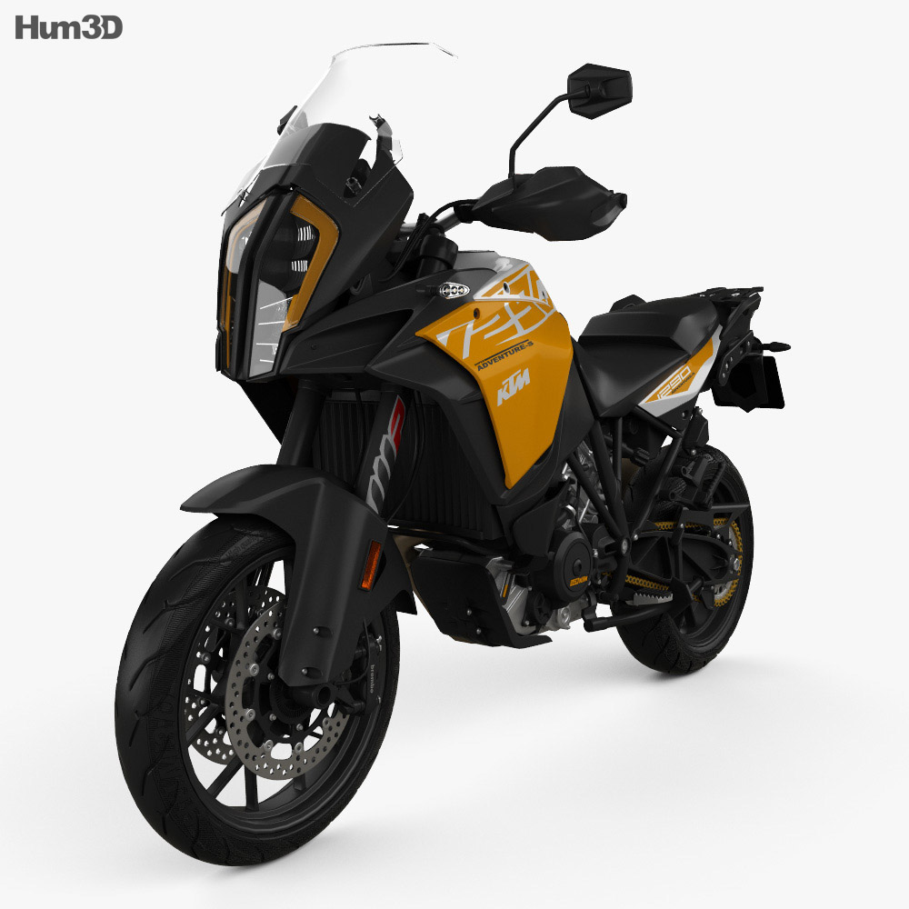 KTM 1290 Super Adventure S 2017 3D model - Download Motorcycle on ...