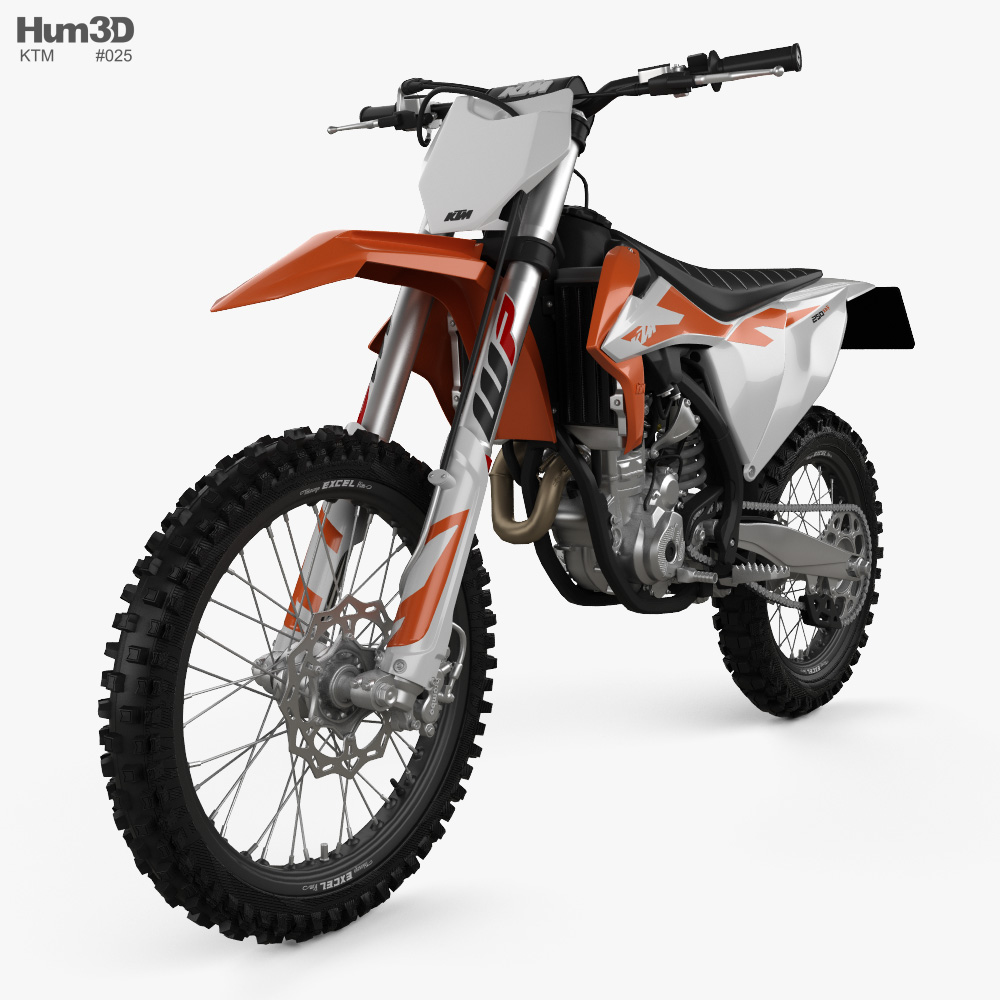 KTM 250 SX-F 2020 3D model - Download Motorcycle on 3DModels.org