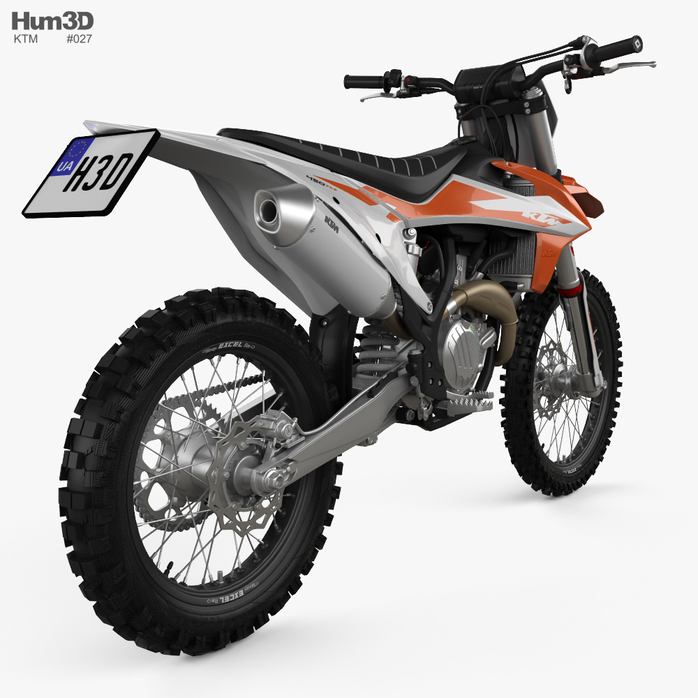 KTM 450 SX-F 2020 3D model - Download Motorcycle on 3DModels.org