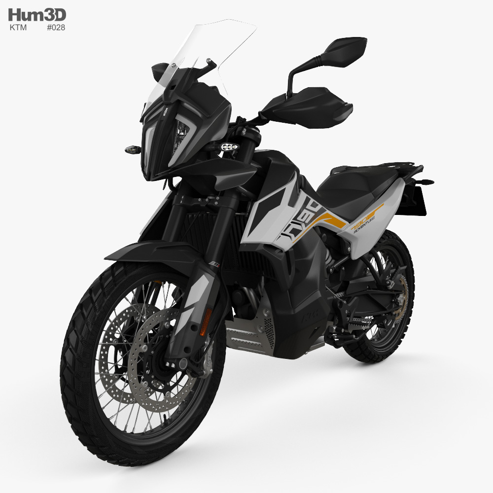 KTM 790 Adventure 2019 3D model - Download Motorcycle on 3DModels.org