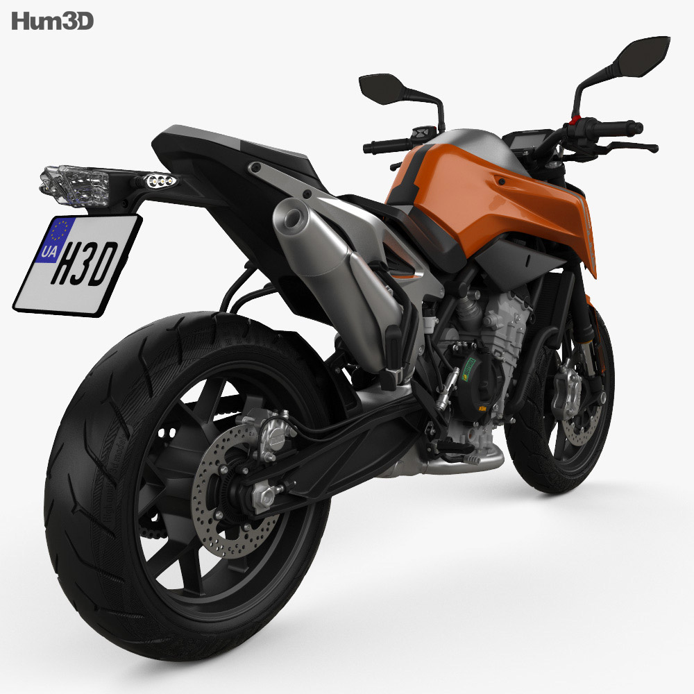 KTM 790 Duke 2018 3D model - Download Motorcycle on 3DModels.org