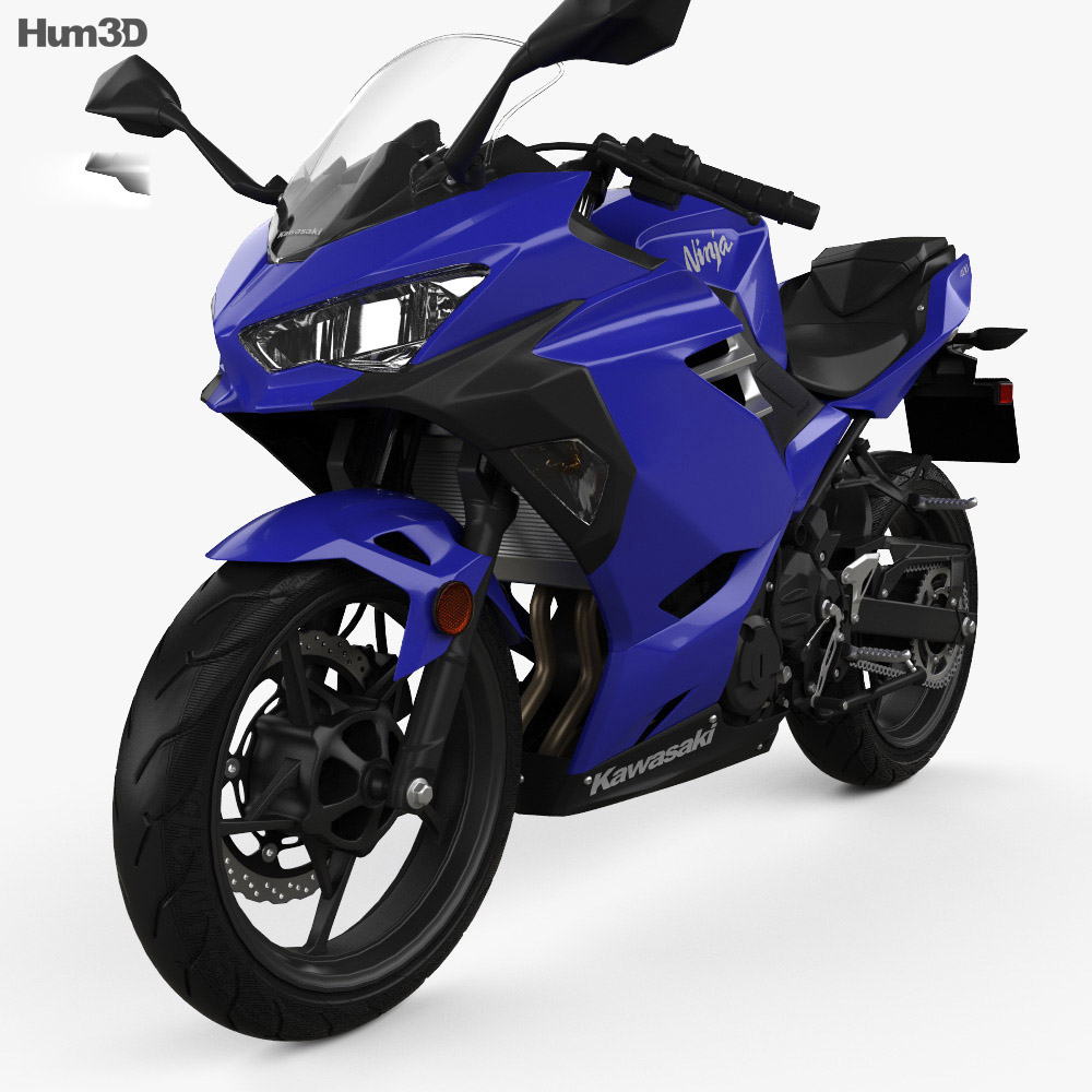 Kawasaki Ninja 400 2018 3D model - Download Motorcycle on 3DModels.org