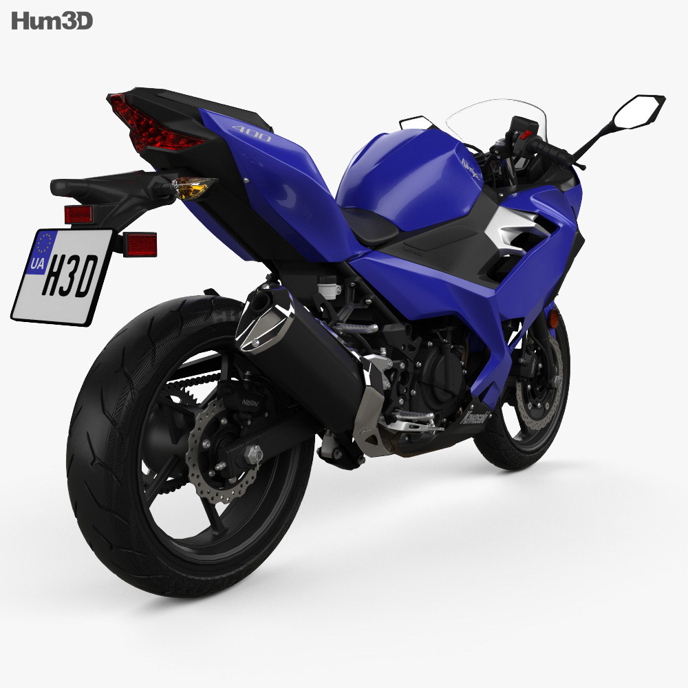 Kawasaki Ninja 400 2018 3D model - Download Motorcycle on 3DModels.org
